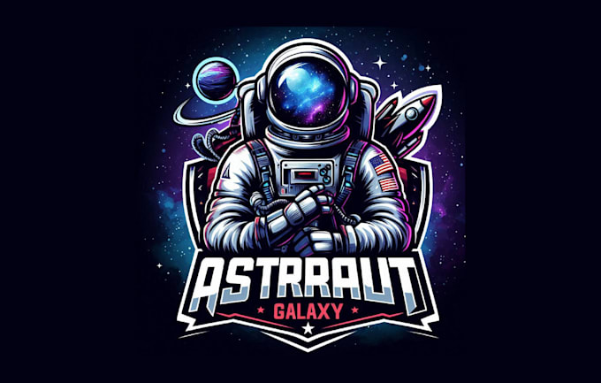 Do astronaut space galaxy esport mascot logo in just two day by Elian ...