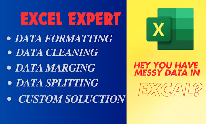 Excel data cleaning formatting merging splitting by Jenilstech | Fiverr