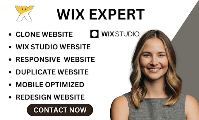 Design redesign clone and duplicate wix website using wix editor or wix studio by Helen_d_studio ...