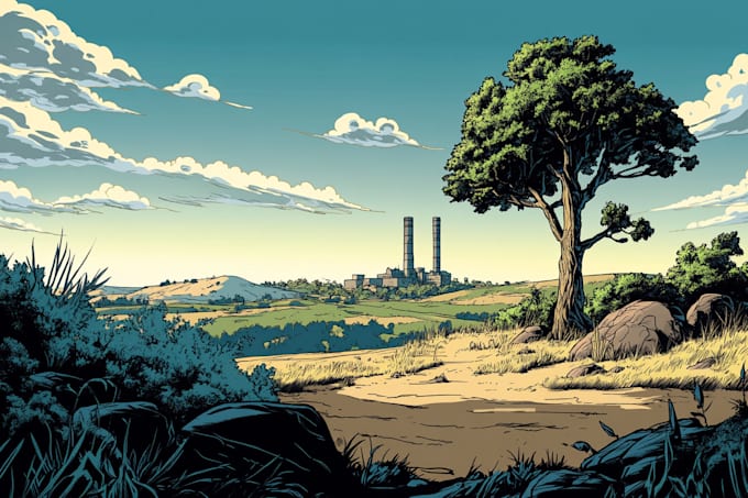Draw a background for your cartoon by Martritz | Fiverr