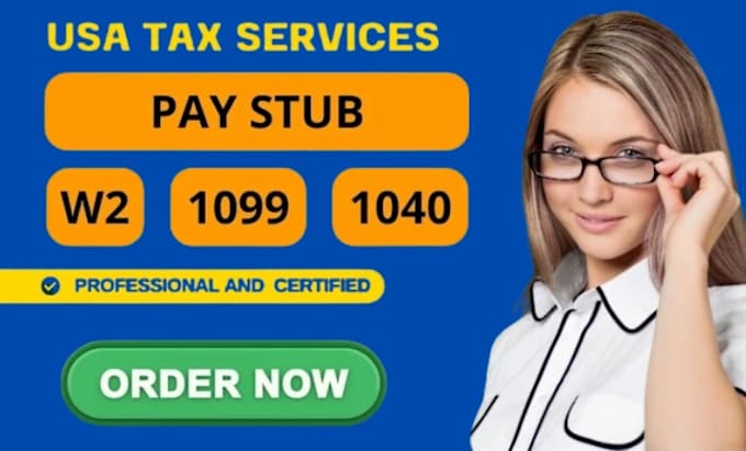 Do paystub, w2, 1099 forms, 1120 forms, 1040 forms, 1065 forms and us tax return by Lyricstuned0 ...