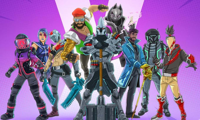 Draw fortnite illustration and character designs in any art style you ...