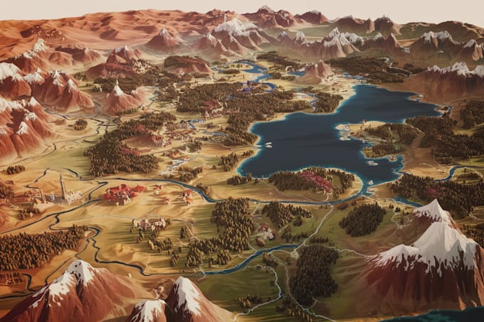 Create a high quality fantasy map by Naemiander | Fiverr