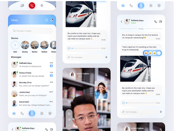 Do chat application with webrtc calling using flutter by Robinkane74m | Fiverr