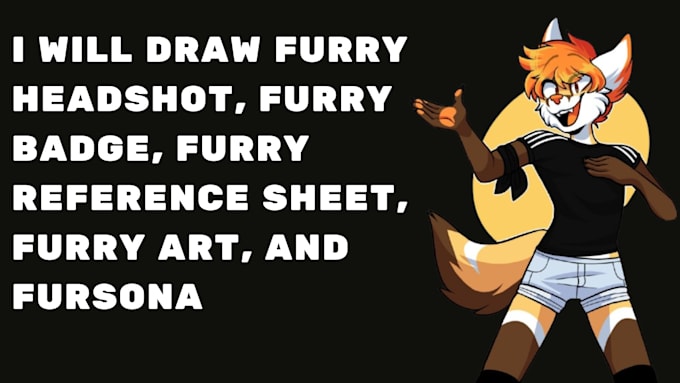 Draw furry headshot, furry badge, furry reference sheet, furry art, and fursona by Emmy_furryboy ...