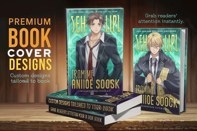 Creative custom book cover designs by Fanatec_x7 | Fiverr