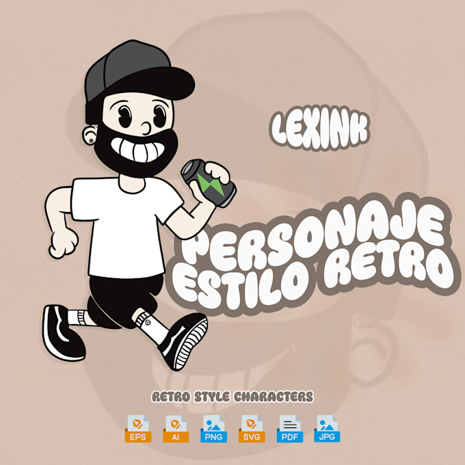 Logo retro y creativos al estilo de los 80s by L3x_ink | Fiverr