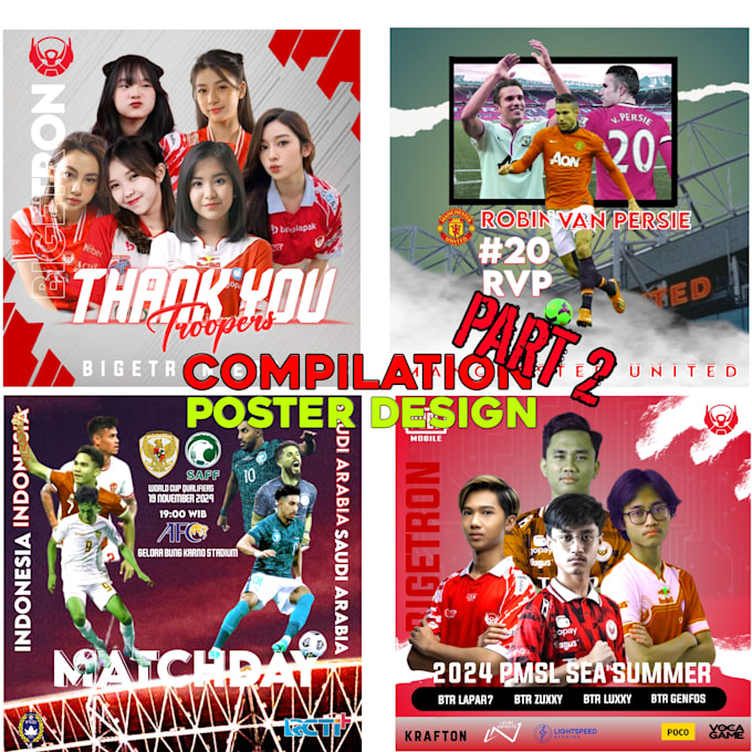 Make poster football for you by Devinlesmana | Fiverr