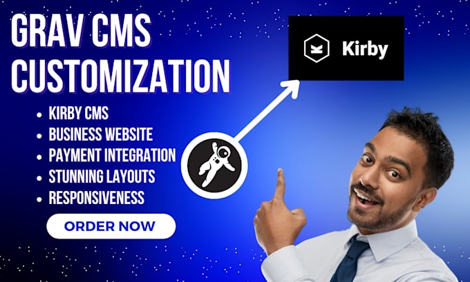 Customize grav kirby business website kirby grav cms kirby grav landing page by David_22333 | Fiverr