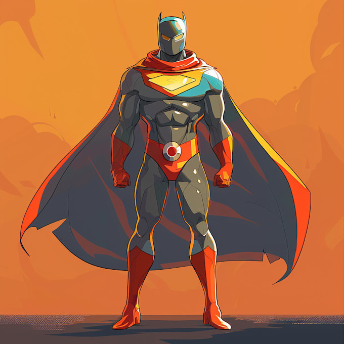 Design superhero character design art by Deleusa | Fiverr
