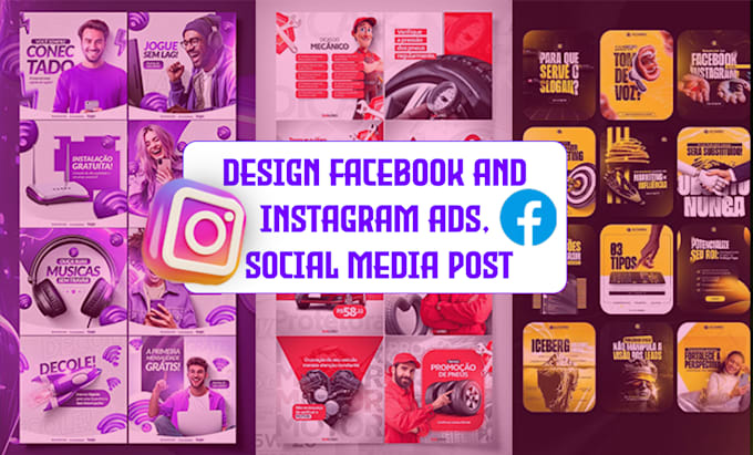 Design facebook and instagram ads, creative ad images and social media ...