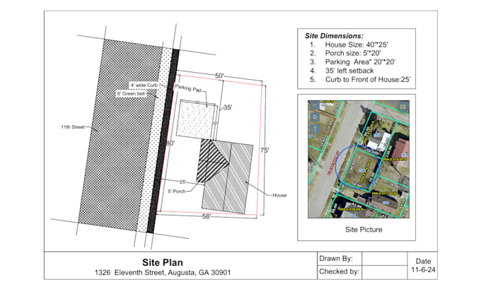 Draw 2d site plan, location plan for city permit by Ansari0104 | Fiverr