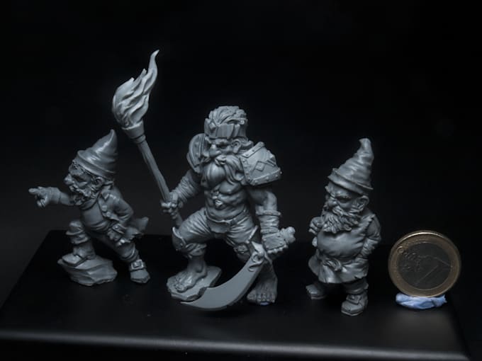 Create stl 3d printable minis from 2d sketch,tabletop dnd steampunk ...