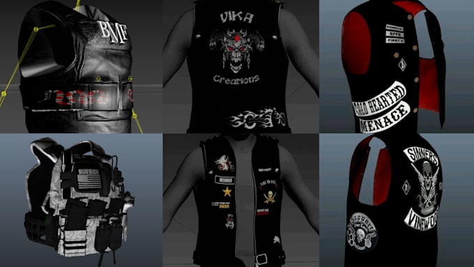 Gilet da gang fivem, armatura fivem, abbigliamento da gang fivem ...
