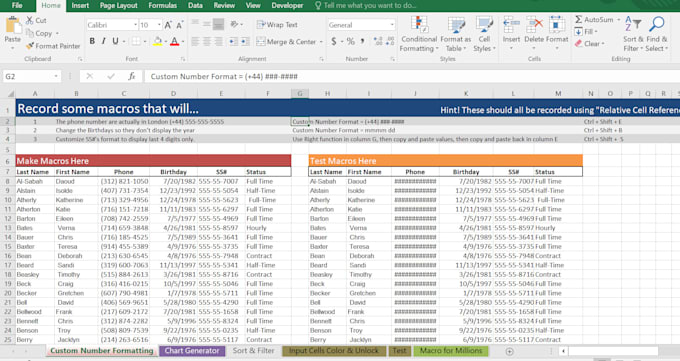Create excel macros with excel vba by Armeen_asim | Fiverr