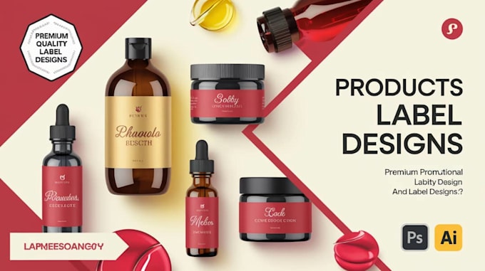 Professional custom cosmetics label design for beauty product by ...