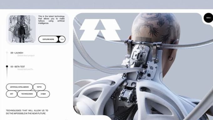 Design 3d website animation using three js rive svg lottie r3f 3d scene ...