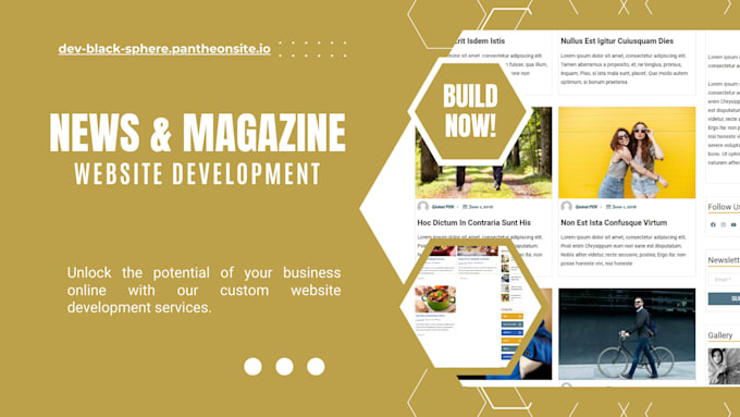 Design custom news and magazine website by Hina_sattar | Fiverr