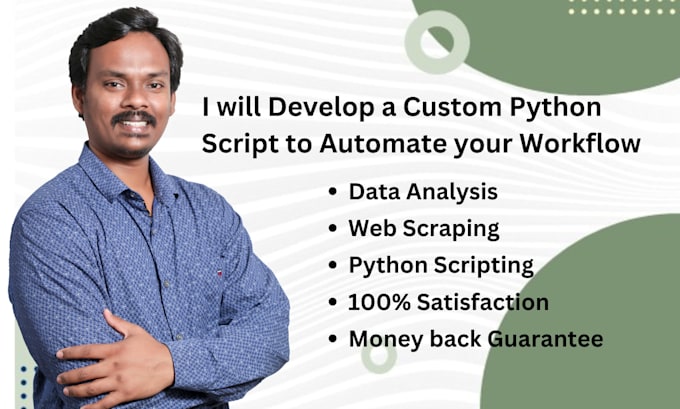 Automate any custom repetitive tasks with python programming by Bhadmanathan | Fiverr