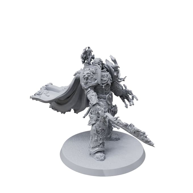 Sculpt 3d miniature model sculpture warhammer 3d warhammer by ...