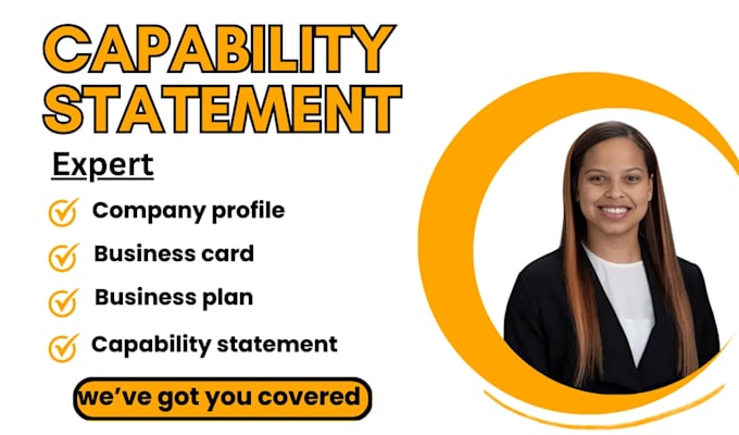 Do professional capability statement , company profile and business ...