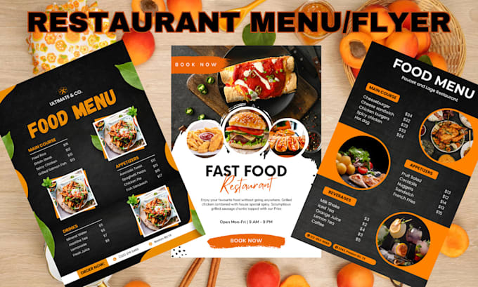 Design professional food menu, restaurant menu, food flyer and poster ...