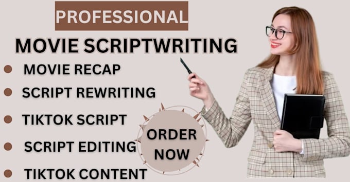 Ghostwrite movie script screenplay tv series short film script tiktok script by Apexnova1 | Fiverr