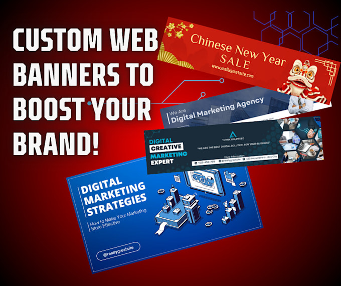Create custom web banner designs for websites, ads and more by ...