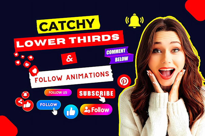 Create lower thirds and subscribe animation buttons in after effects by Aathi_bro | Fiverr