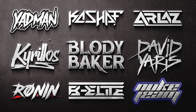 Design a dj, edm, rap, band, or music producer logo by H_grafixx | Fiverr