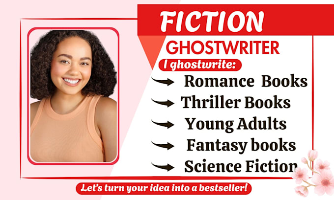 Be your fiction and nonfiction book writer, ebook ghostwriter, ghost ...