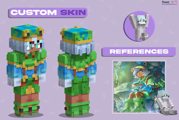 Create the best special minecraft skin by Yondeeart | Fiverr