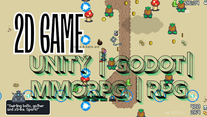 High quality unity 2d game, godot 2d game with rpg game mmorpg by Llc ...
