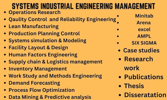 Effectuer des projets ou des tâches de recherche sur la gestion des systèmes d'ingénierie ...
