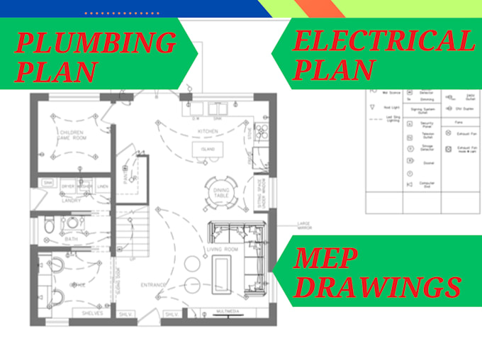 Design electrical, plumbing plans, mep drawings in autocad for your ...