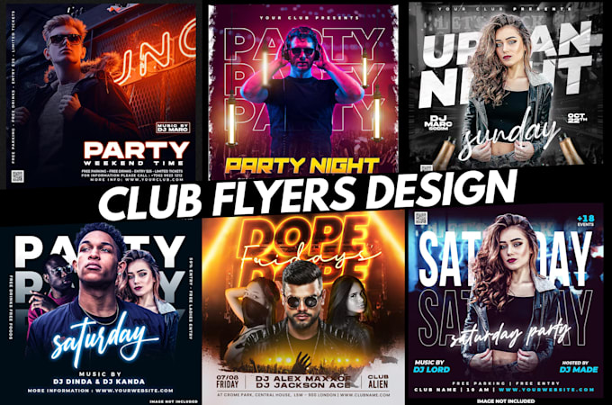 Design modern clubs flyer poster by Amangfx408 | Fiverr