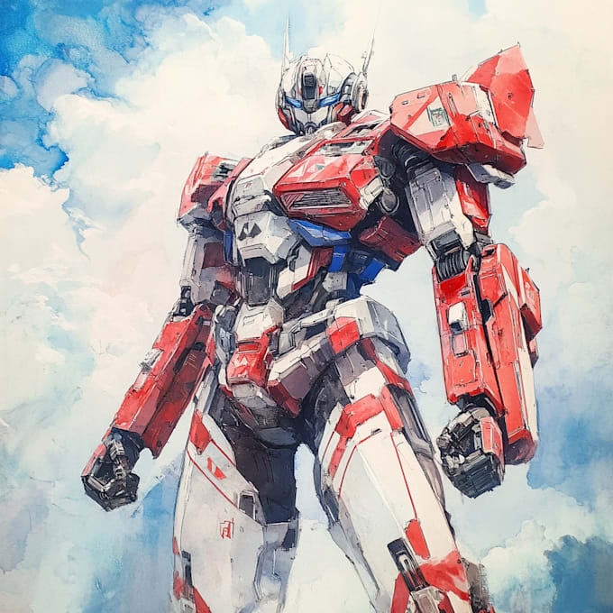 Draw a mecha robot art for your project by Avarileming | Fiverr