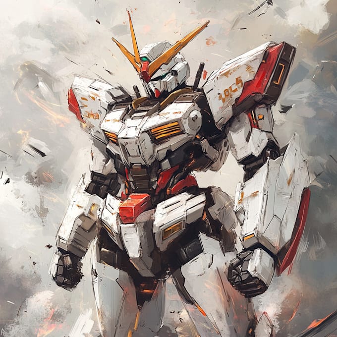 Make a unique mecha robot art or any 2d character by Avarileming | Fiverr