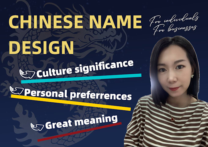 Design your chinese name according to your needs by Kiah_hu | Fiverr