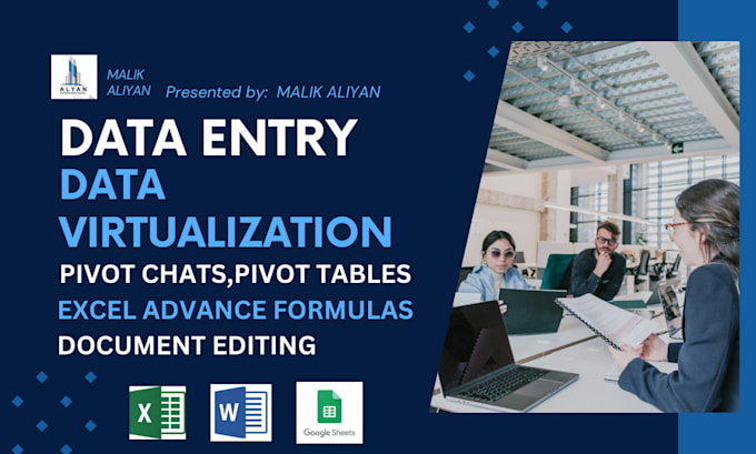 Do data entry, data analysis,document editing,excel formulas by Aliyanusama | Fiverr