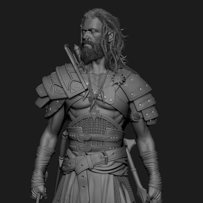 Custom 3d warriors model, 3d armor character, cad engine 3d ...