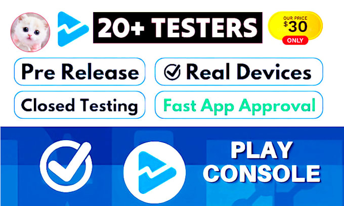 20 testers for google play tester and closed testing by Billi_khan | Fiverr