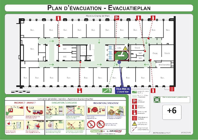 Draw emergency evacuation plan and fire safety plan by Enigineer_jacks ...