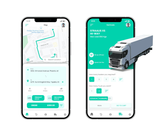 Develop logistics courier parcel delivery app, ai route planning ...