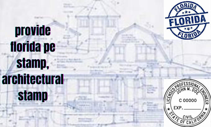 Provide florida pe stamp, architectural stamp by Dekehin1 | Fiverr