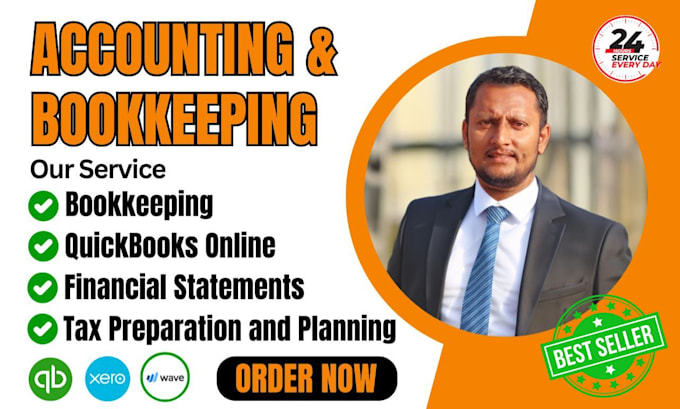 Do Accounting Bookkeeping With Quickbooks Xero Wave By Michel Mba Fiverr