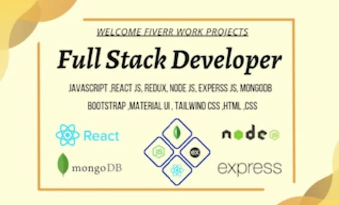 Be your full stack developer by Sahil_0005 | Fiverr