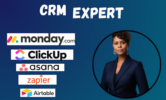 Automate monday com zapier integration asana clickup airtable workflow vtiger by Praise_ben5 ...