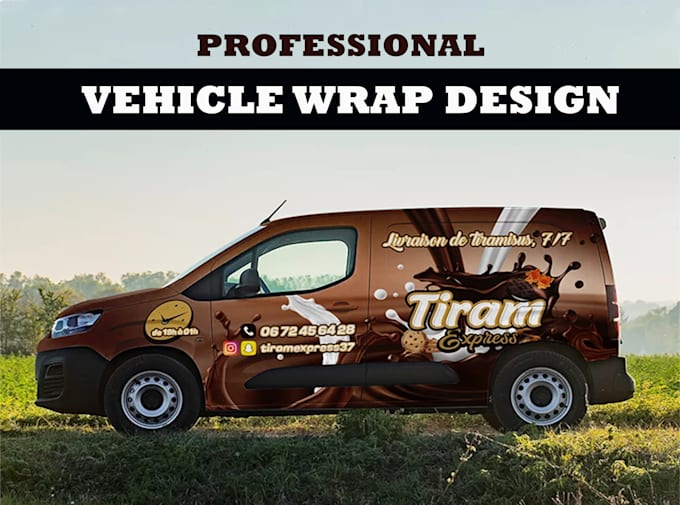 Do eye catching vehicle wrap, creative van wrap, car wrap, bus wrap by Brandartistry90 | Fiverr