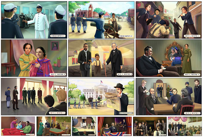 Draw storyboard, illustration for film, ads, animation or any story by ...